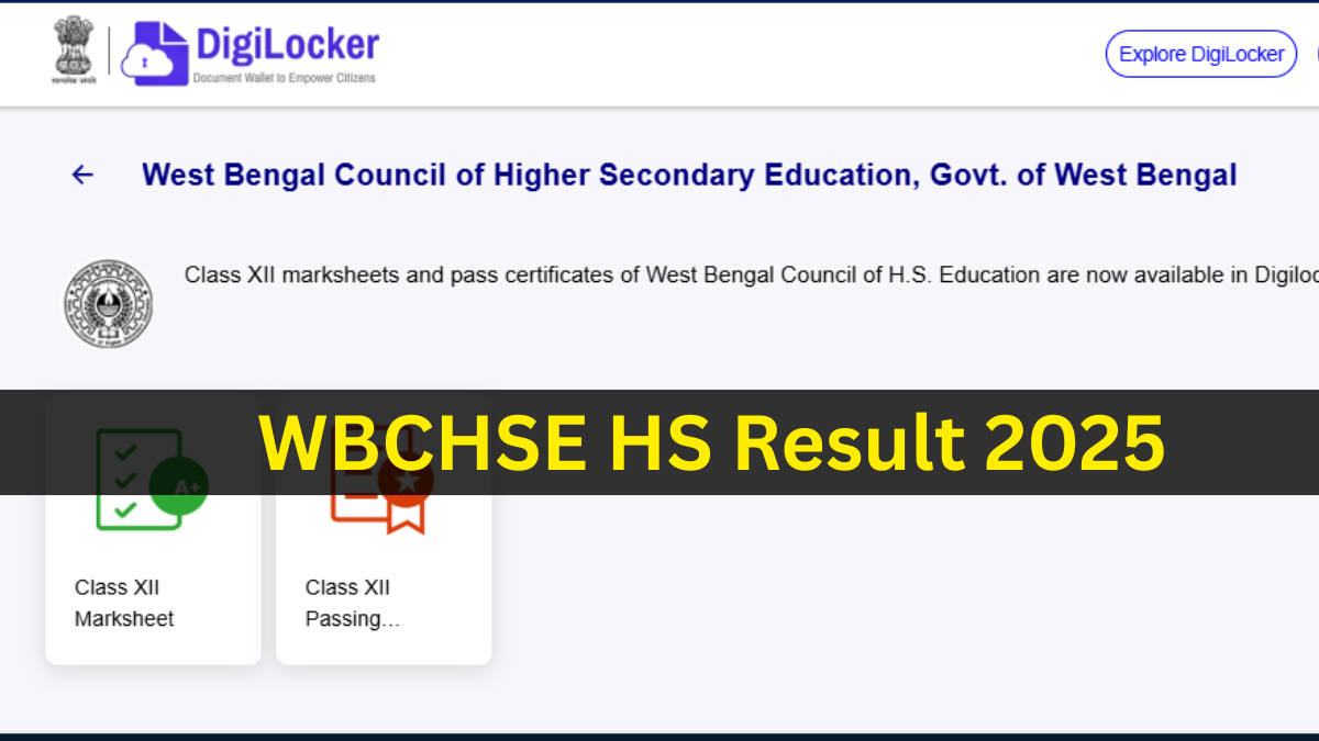 WBCHSE HS Result 2025: How To Download West Bengal Board Class 12 Marksheet Via DigiLocker, SMS ...