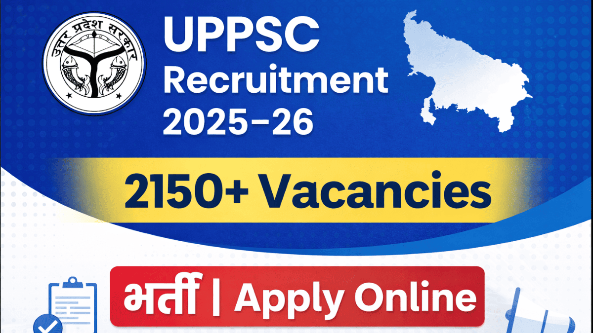 UPPSC Recruitment 2025–26 Notification Released For 2,150+ Group A & B ...